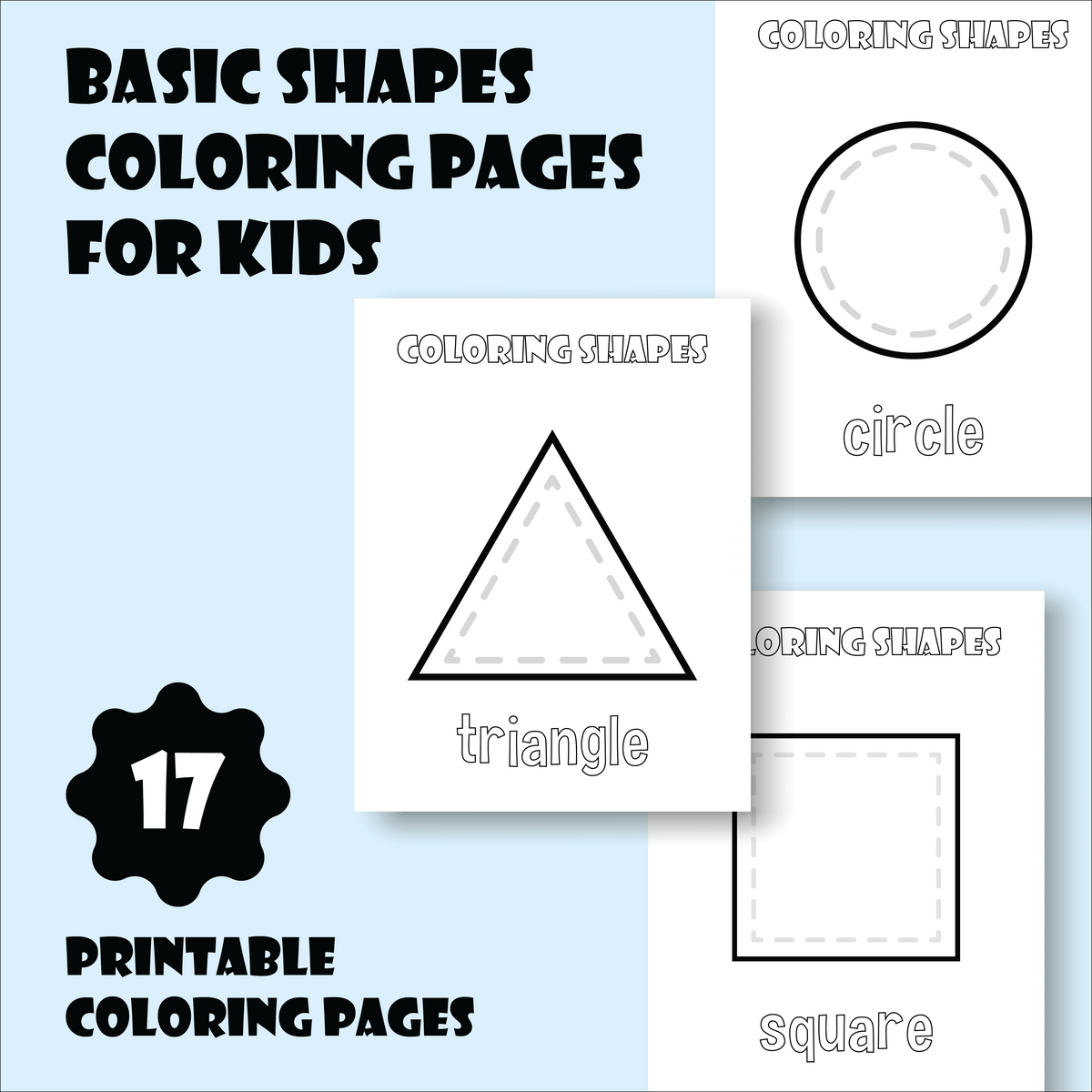 Shapes Coloring Pages – Schoolhouse Sprouts